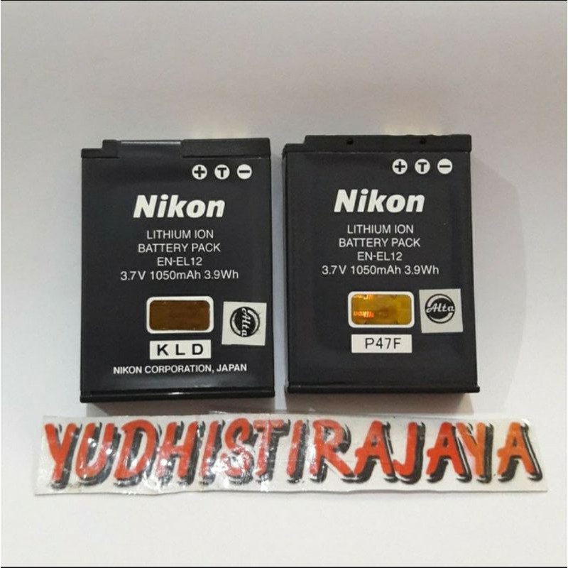 Jual Baterai Nikon EN-EL12 ORIGINAL | Shopee Indonesia