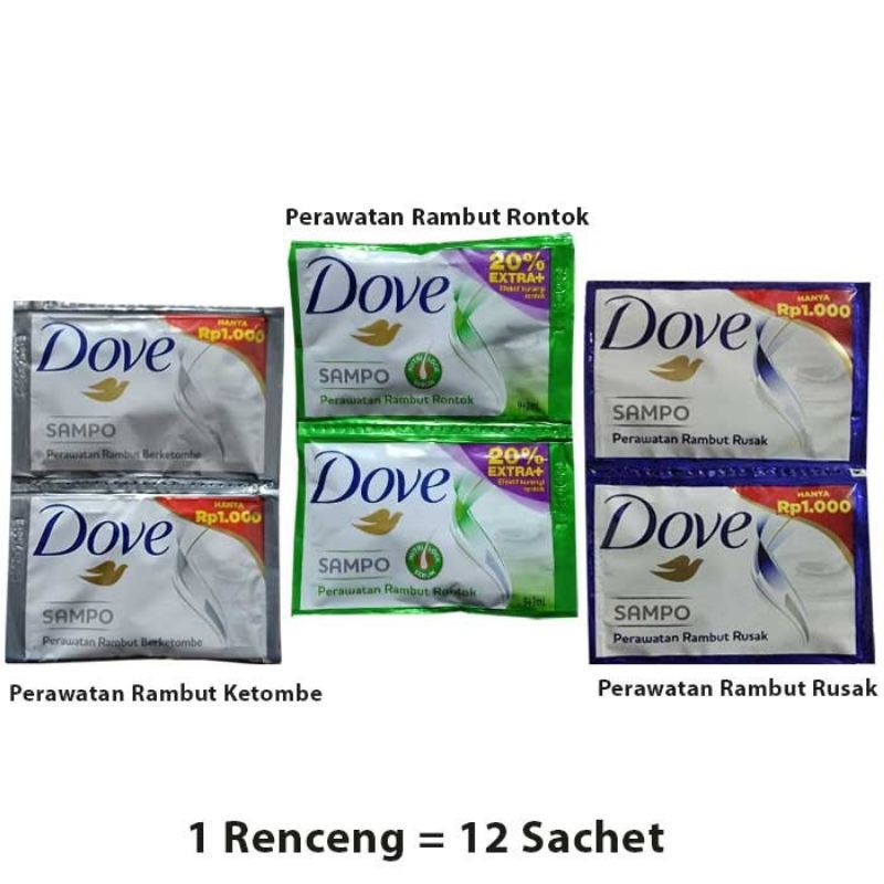 Jual SAMPO DOVE 1 RENCENG ISI 12 | Shopee Indonesia