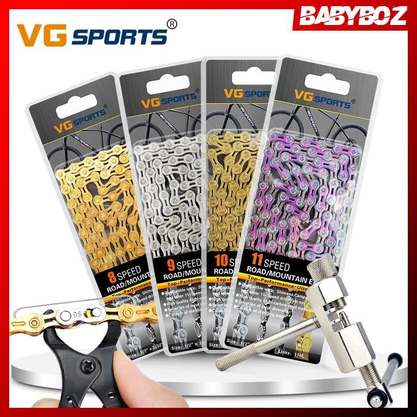 Jual BABYBOZ - VG Sports 8 9 10 11 Speed Bicycle Chain Half/Full Hollow ...