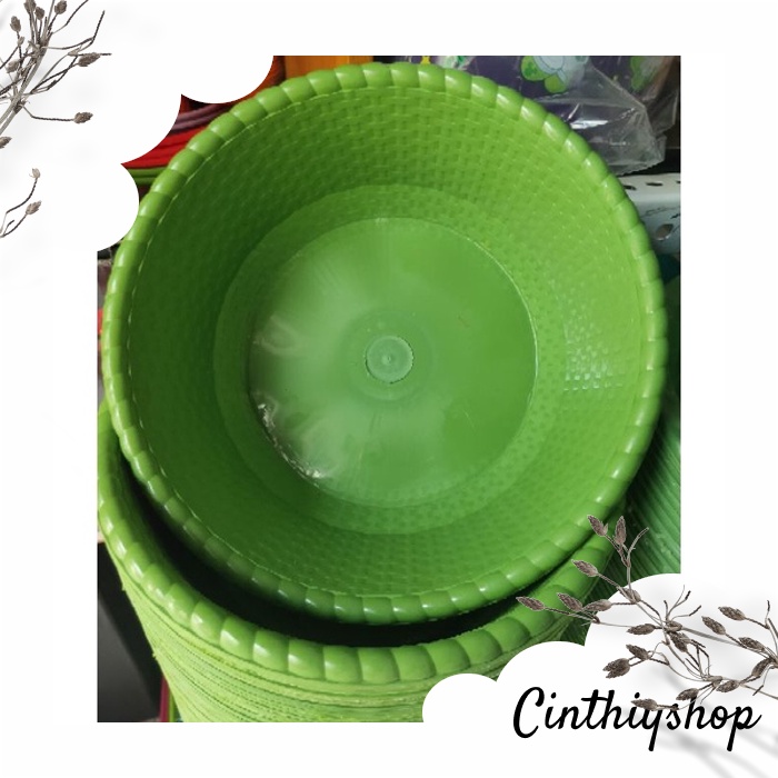 Jual Baskom / Waskom / Marang Nasi Plastik Hajatan Motif Anyam Rotan ...