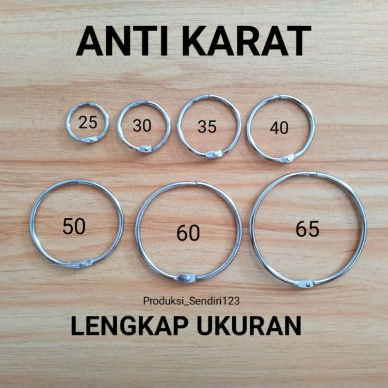 Jual Ring buka tutup binder lengkap ukuran Ring bulat niken bisa buat ...