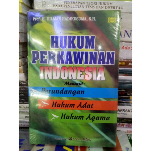 Jual Hukum perkawinan indonesia menurut perundang undangan hukum adat prof h hilman hadikusuma ...