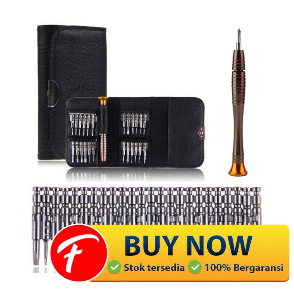 Jual Obeng Reparasi Torx Set 25 in 1 Untuk iPhone 4/5/6/6 Plus - Black ...