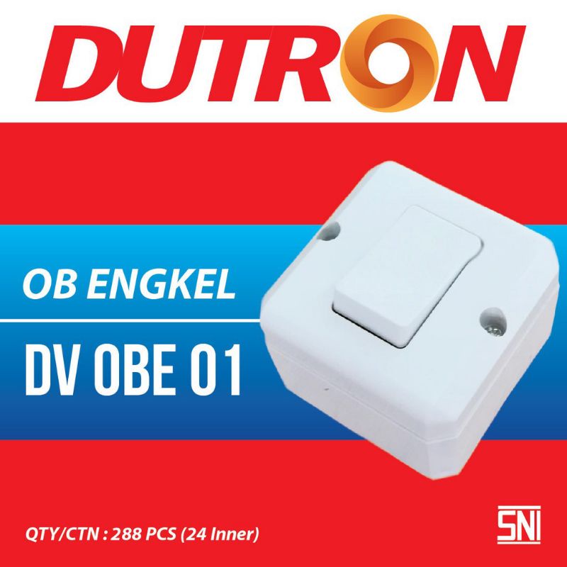 Jual SAKLAR DUTRON OB ENGKEL DV-OBE-01 SWITCH ON OFF STOP KONTAK ALIRAN ...