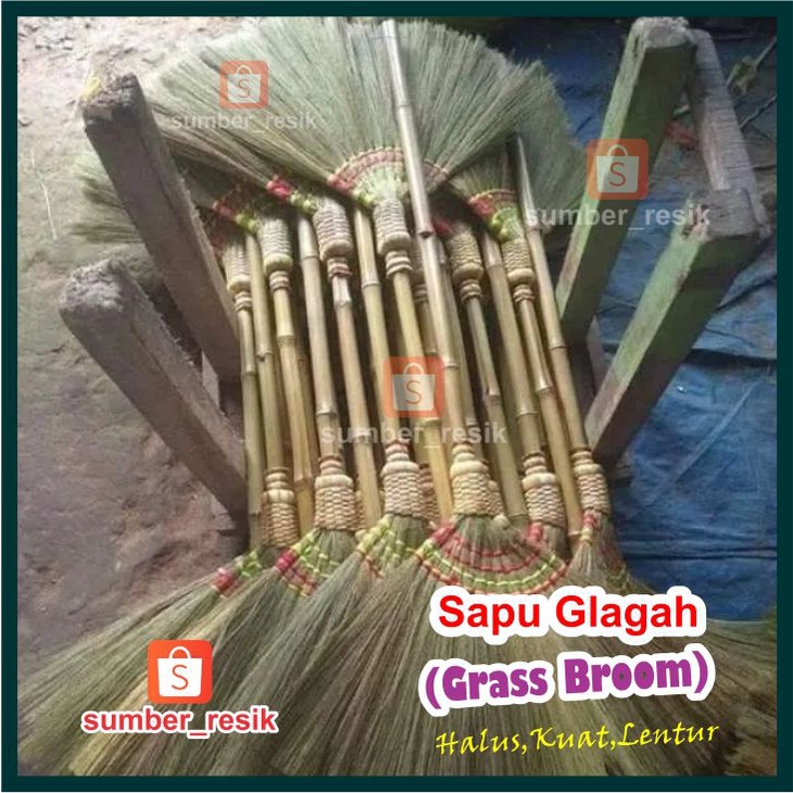 Jual Sapu UMKM Cemara Asli Rumput Glaga Gagang Bambu Cendani | Shopee ...