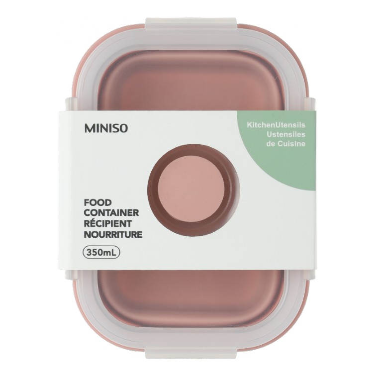 Jual Miniso Tempat Makanan Silicone Foldable Food Container 350mL ...