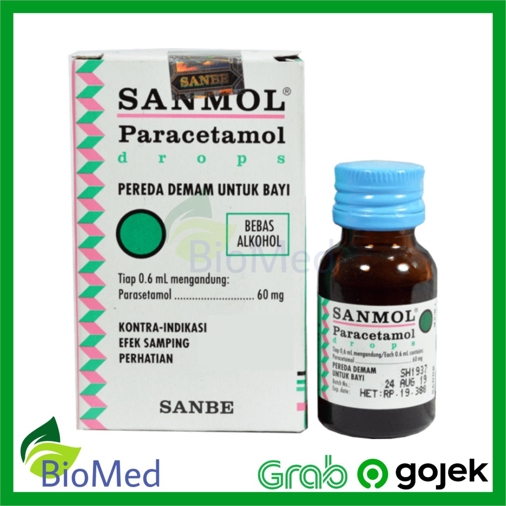 Jual SANMOL DROP 15 ml - Obat Demam Pusing Sakit Kepala Tahan Sakit ...