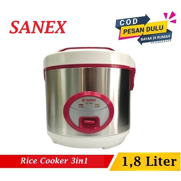 Jual Magicom Sanex 1,8 Liter 3in1 Rice Cooker Kapasitas Stainless Steel ...