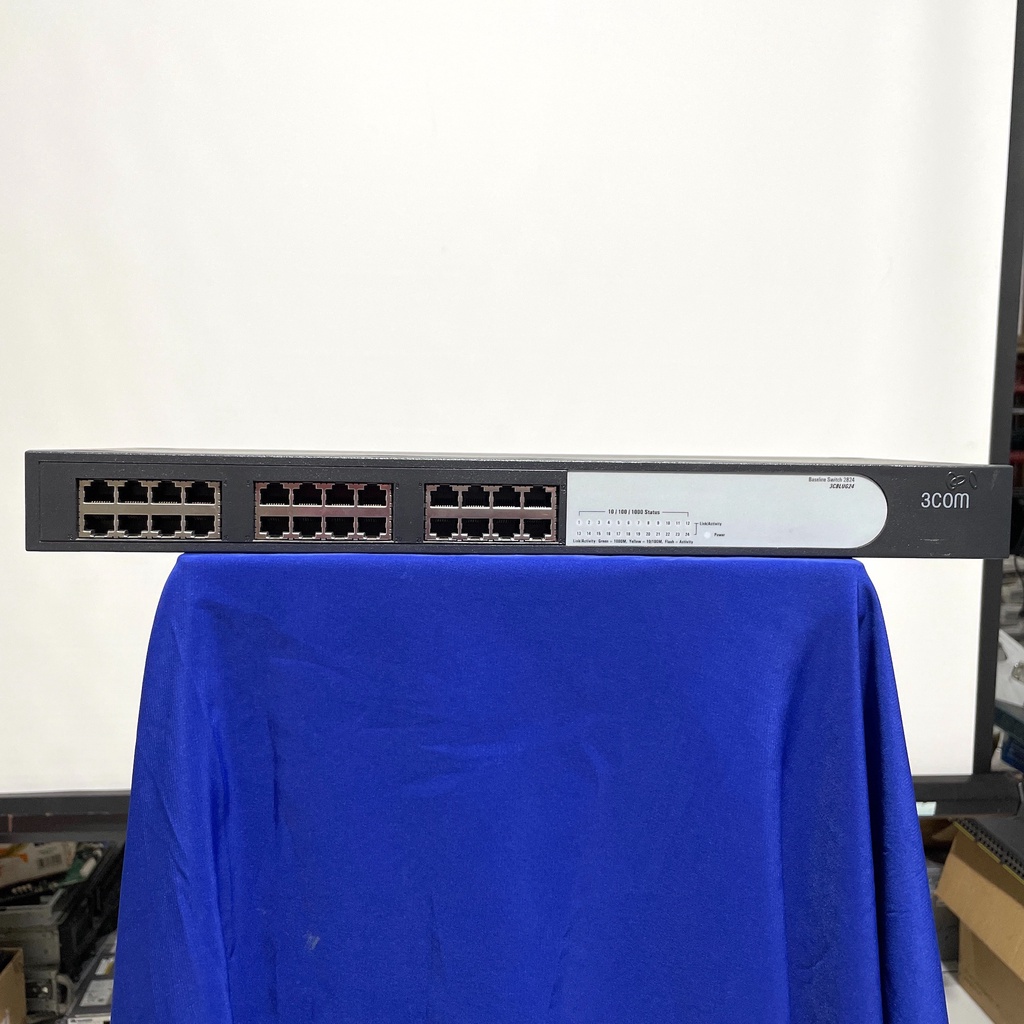 Jual switch hub 3com baseline 2824 24 port gigabit 10 100 1000 | Shopee ...