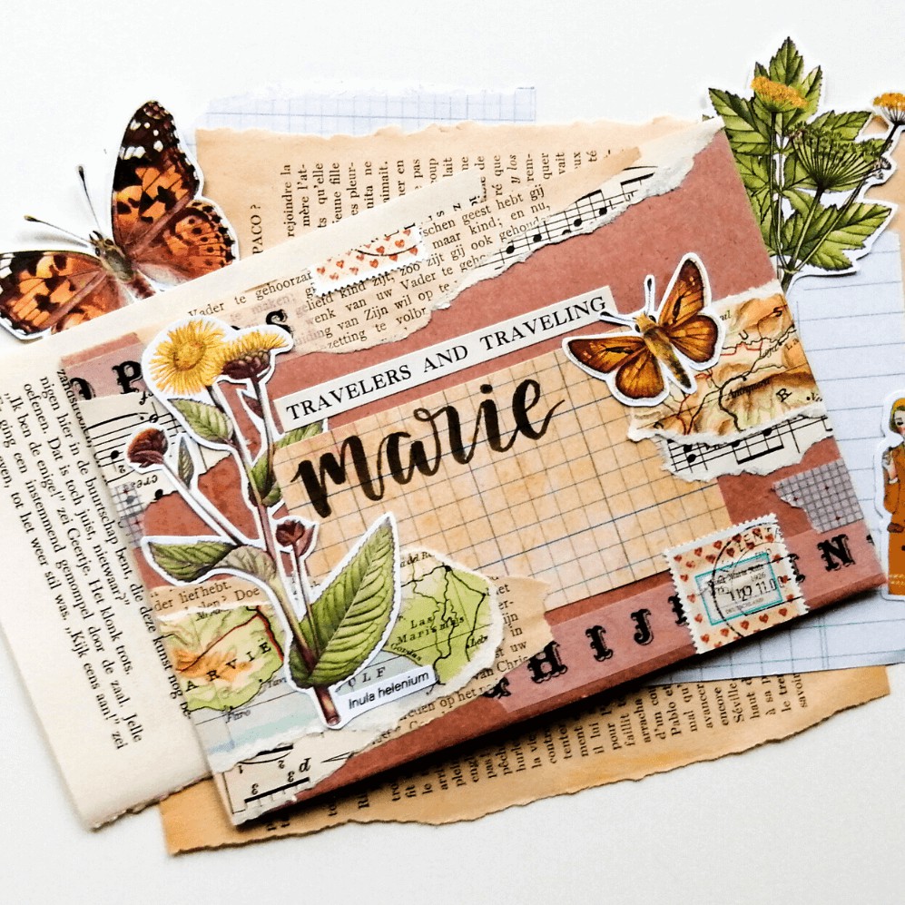 Jual 50 pcs Vintage Butterfly Sticker for Journal / Stiker vintage ...