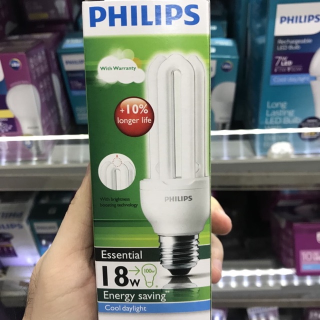 Jual Bola lampu Essential 18 Watt Philips / lampu jari 3U 18Watt ... Jual Bola lampu Essential 18 Watt Philips / lampu jari 3U 18Watt ...
