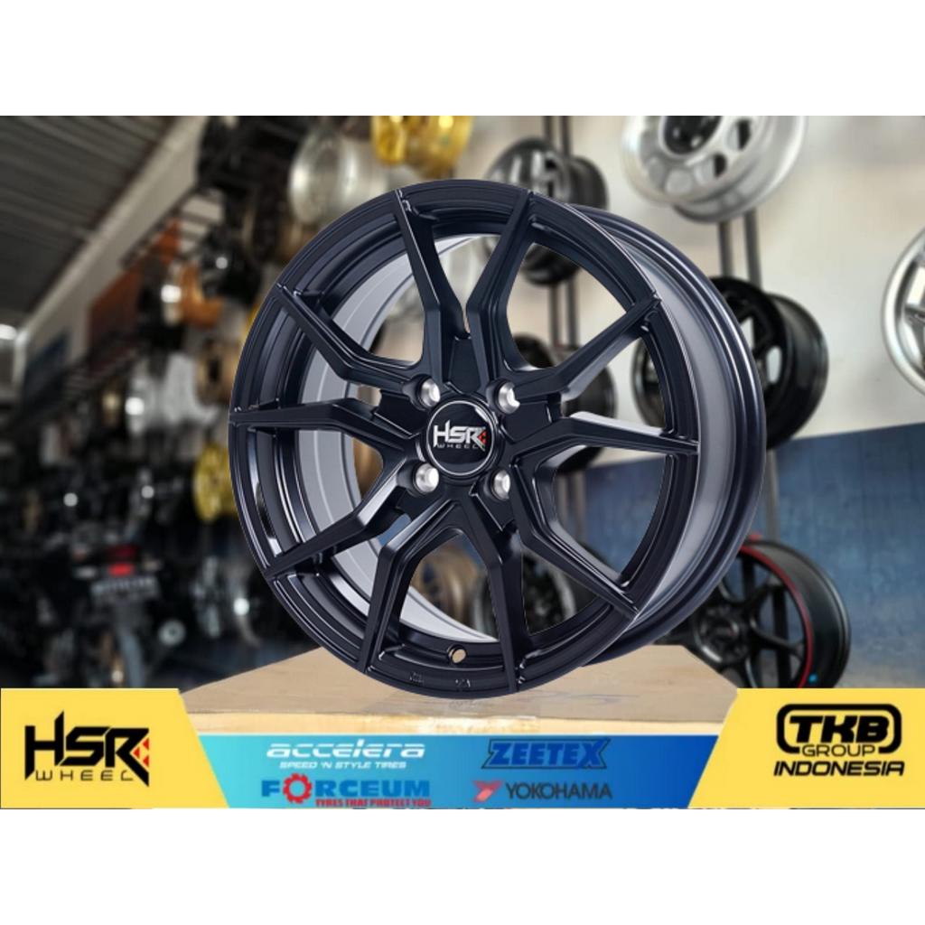 Jual velg mobil ring 15 velg racing hsr r15 tipe vital lubang 4 pnp brio agya calya jazz yaris ...