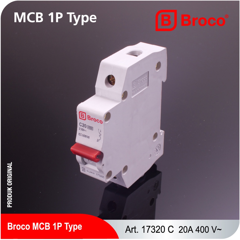 Jual Broco Electrical 17320C MCB C 20A | Shopee Indonesia