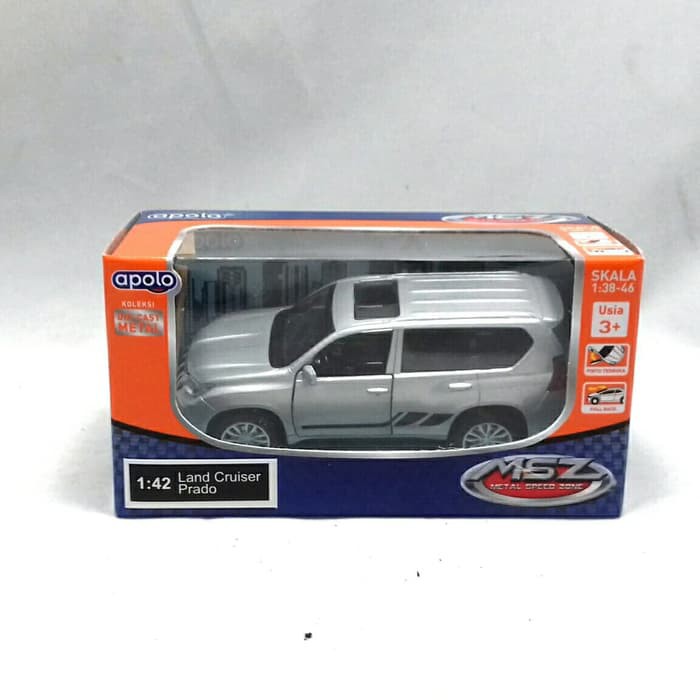 Jual Diecast Apolo Toyota Land Cruiser Prado Silver Diecast Mobil Apolo ...