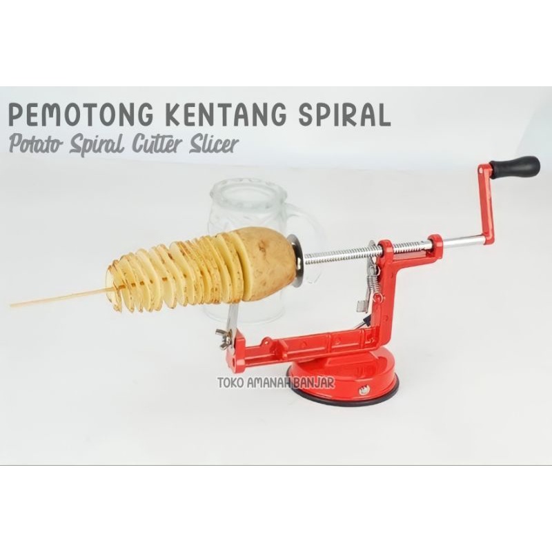 Jual Alat Pemotong Kentang Tornado | Potato Spiral Cutter Slicer ...