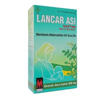 Jual LANCAR ASI BOX ISI 30 KAPLET - Asi booster pelancar asi ekstrak daun katuk serupa lactamor ...