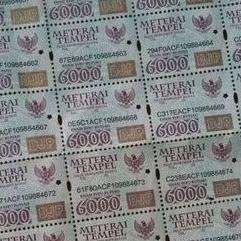 Jual [KODE PRODUK 0J9Q87188] Materai 6000 Tahun 2010 2011 2012 2013 ...