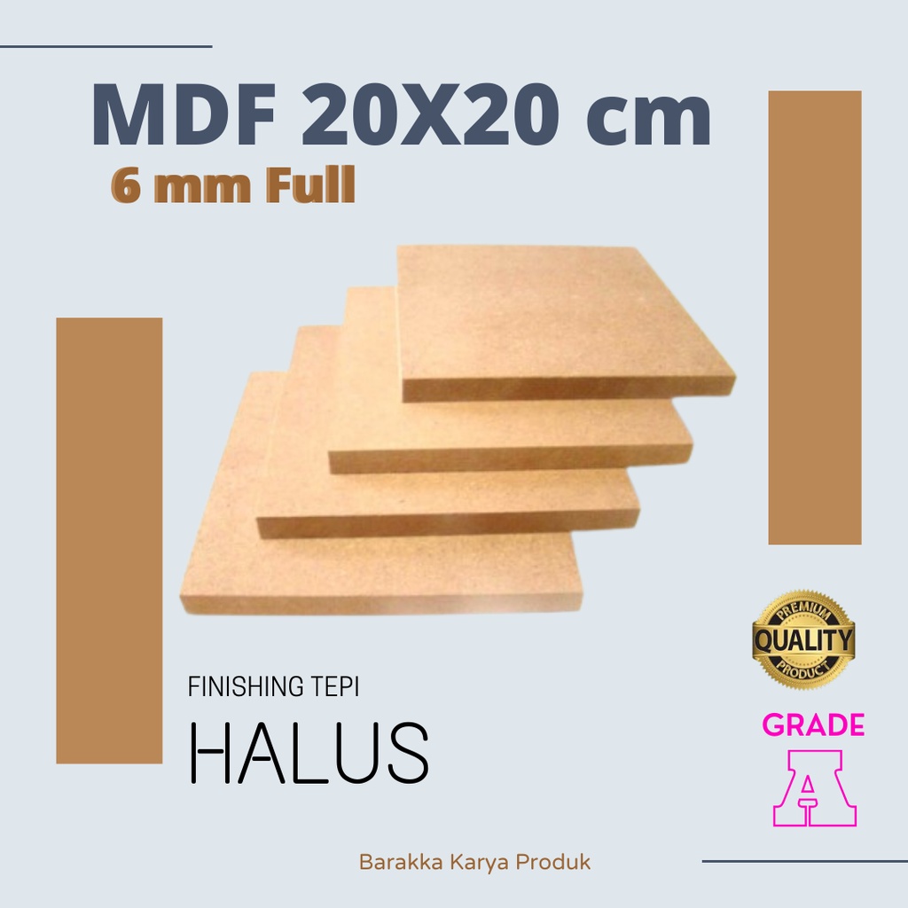 Jual Kayu MDF Untuk Foto Ukuran 20x20 cm Ketebalan 6 mm Full | Shopee ...