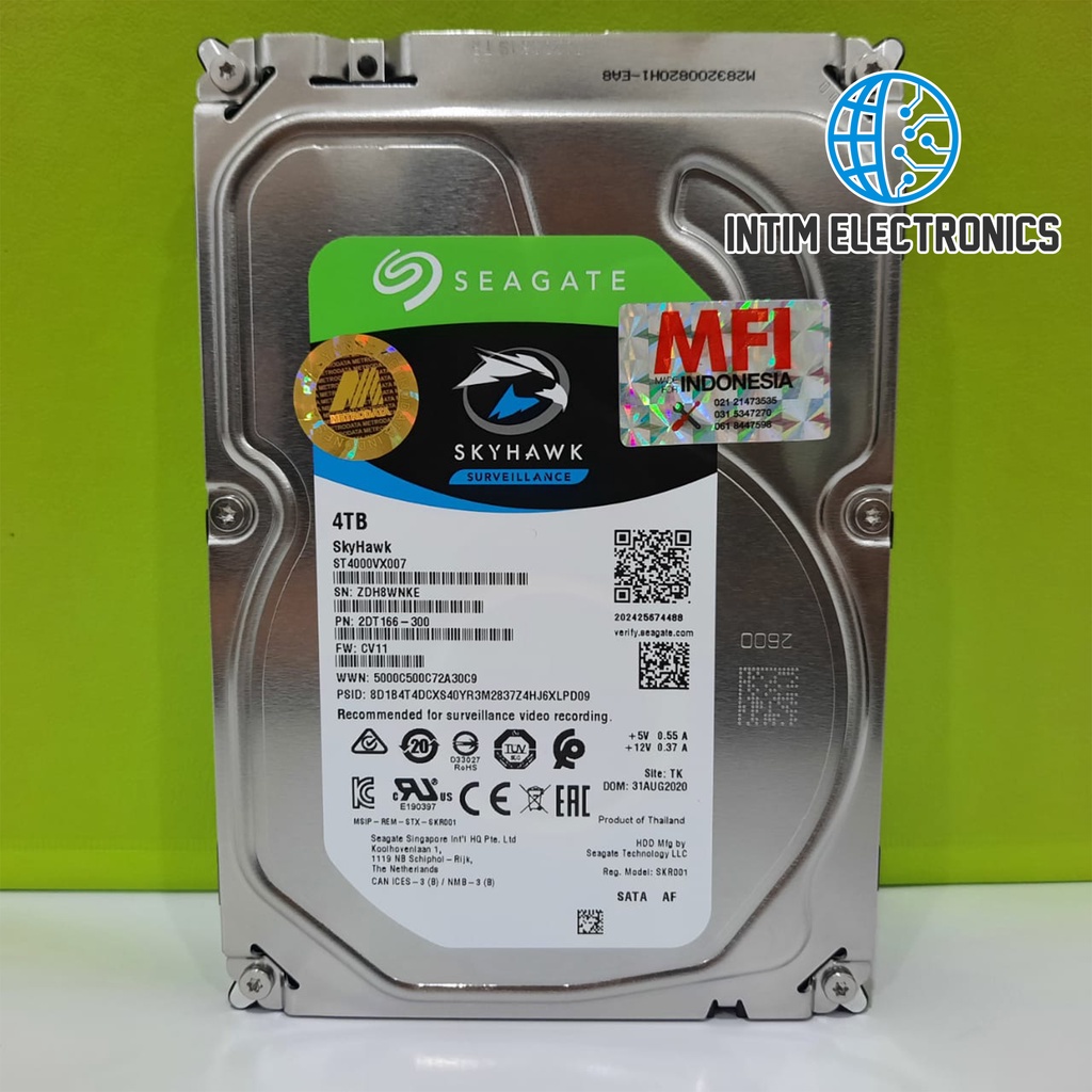 Jual Seagate Skyhawk MFI 4TB 3.5 inch HDD Internal (Garansi resmi 3 ...