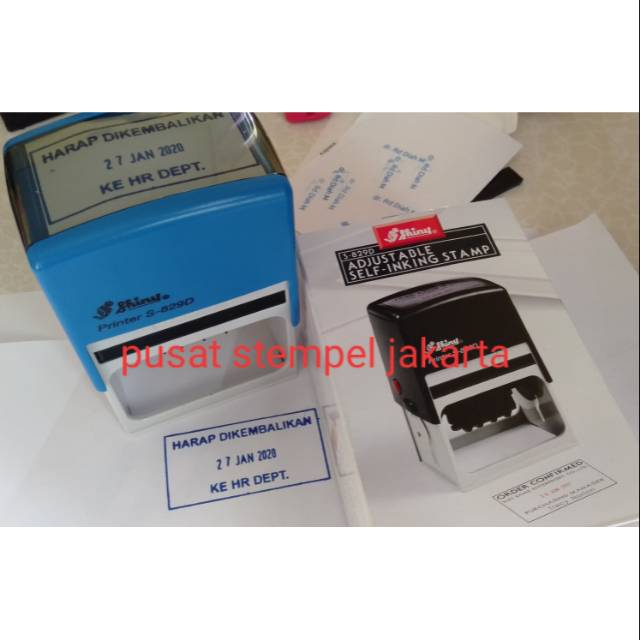 Jual Stempel Shiny s829d + (costum design/ Tulisan) | Shopee Indonesia