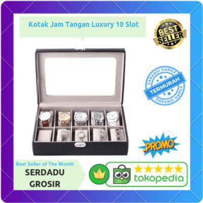 Jual Kotak Tempat Jam Tangan Luxury 10 Slot (Box Penyimpanan) | Shopee ...