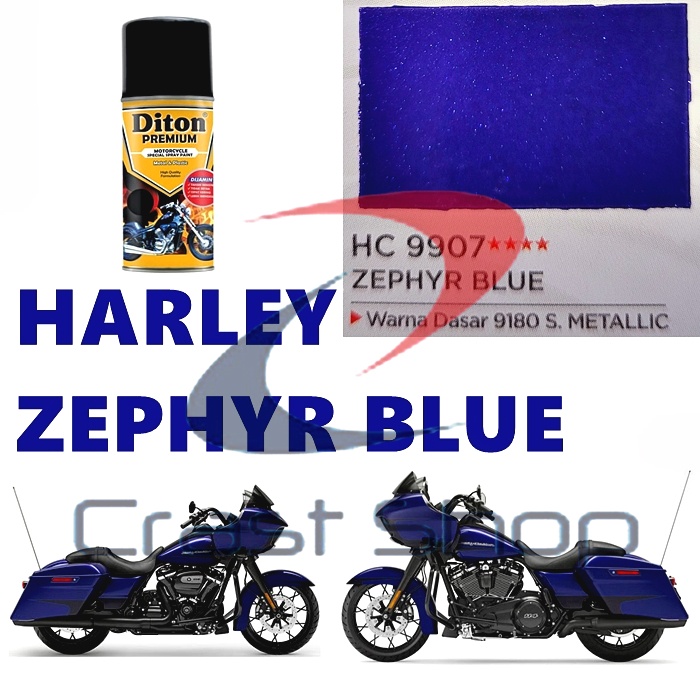 Jual Cat Pilox Diton Premium Harley Zephyr Blue Warna Biru Metalik ...