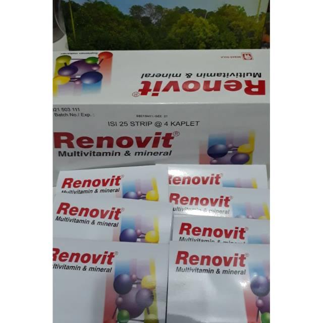Jual Renovit Strip isi 4 tablet / strip | Shopee Indonesia
