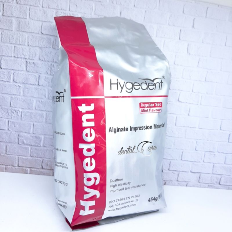 Jual ALGINAT HYGEDENT BAHAN CETAK GIGI PALSU KEMASAN 454gr ( BESAR ) | Shopee Indonesia
