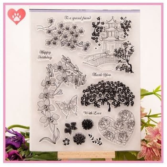 Jual Clear Stamp (Stempel Transparan/Bening - Japanese Theme Greetings ...