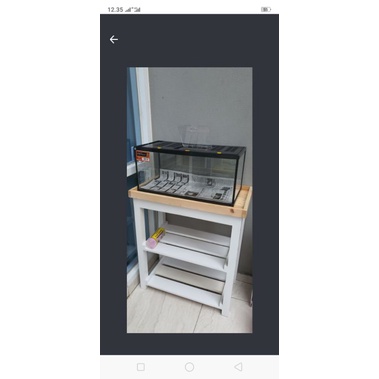 Jual meja akuarium kayu jati Belanda minimalis | Shopee Indonesia