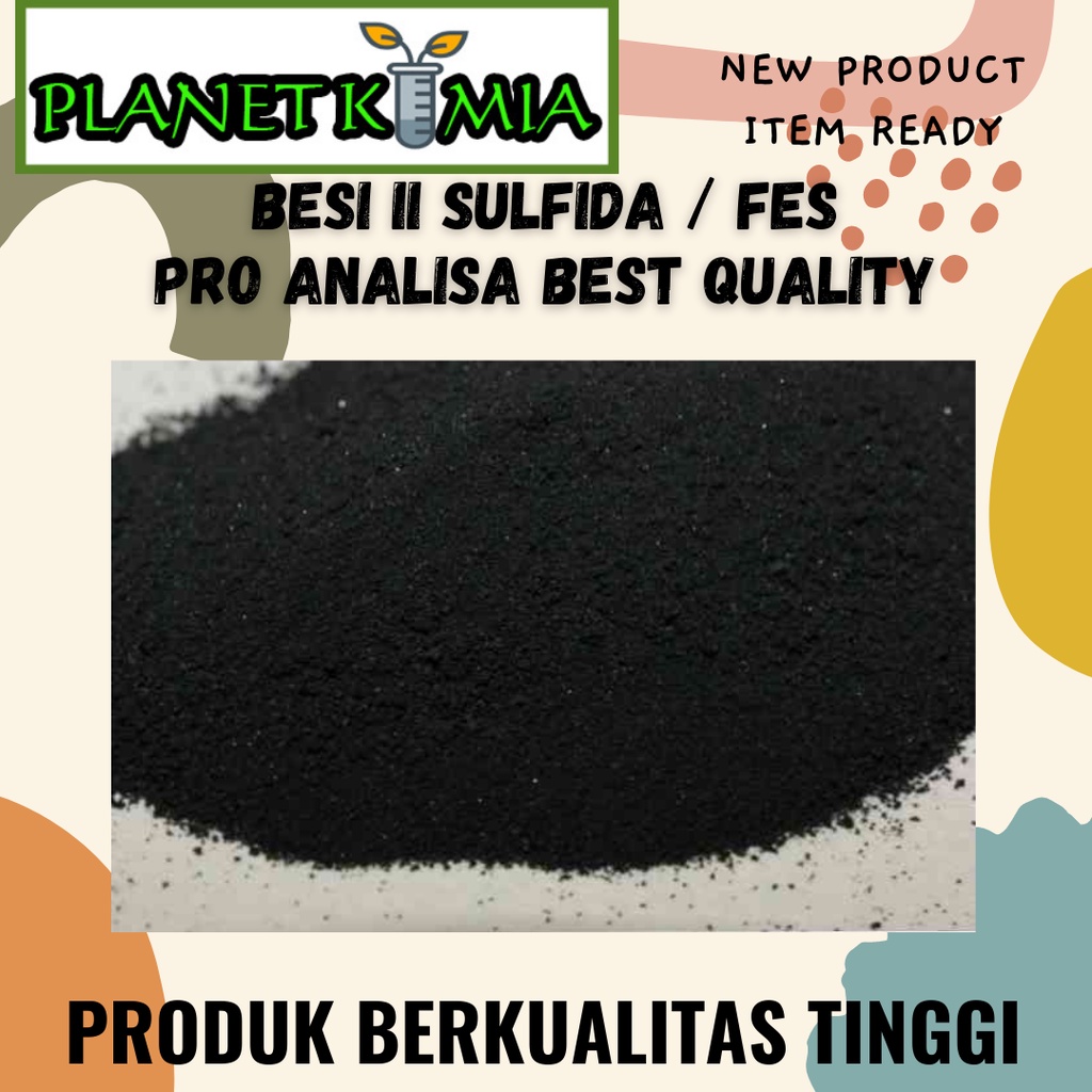 Jual Besi II Sulfida / Ferrum Sulfida / FeS Pro Analisa 5 gram dan 10 gram | Shopee Indonesia