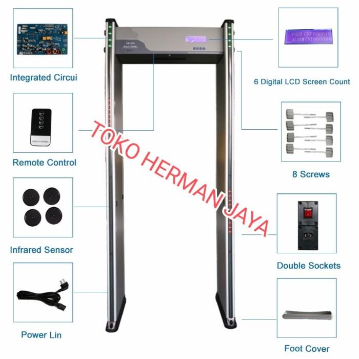 Jual Metal | Pintu Walkthrough Walk Through Metal Detector 18 Zone Free ...