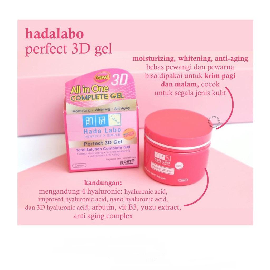 Jual Hada Labo Perfect 3D Gel Total Solution Complete Gel 40Gr | Shopee Indonesia