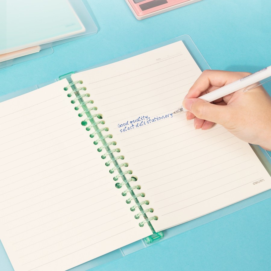 Jual Deli Binder Note Buku Notebook Loose Leaf Binder A5/B5 60 Halaman ...