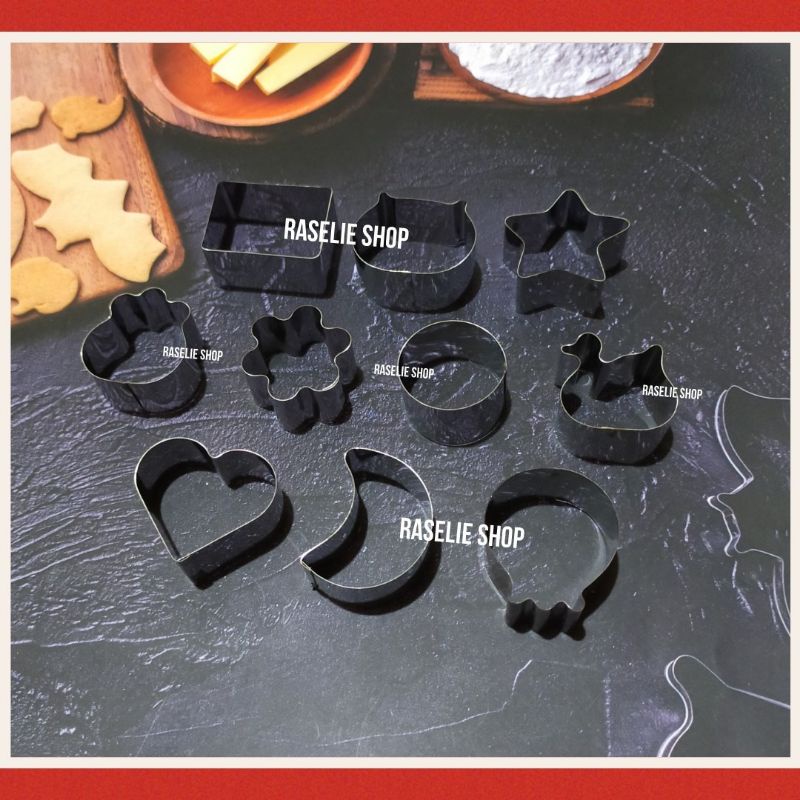 Jual Set 10pcs Ring Cutter Cetakan Kue Kering Tinggi 2cm Stainless ...