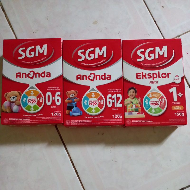 Jual SGM ANANDA 0-6 BULAN DAN 6-12 BULAN 120gr ( 100% ASLI ) EXP 2026 ...