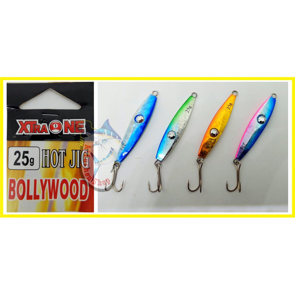 Jual METAL JIG XTRA ONE BOLLYWOOD 25 GRAM DOUBLE HOOK | Shopee Indonesia