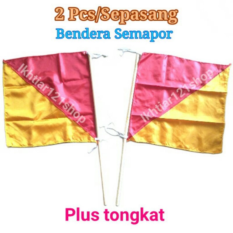 Jual Paket 2 Pcs Bendera Semapur Pramuka Plus Stik/Sepasang Bendera ...