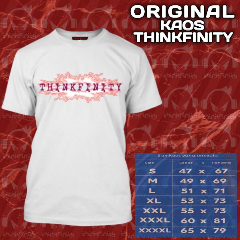 Jual KAOS PRIA WANITA THINKFINITY ORIGINAL GAYA SIMPEL DAN SANTAI | Shopee Indonesia