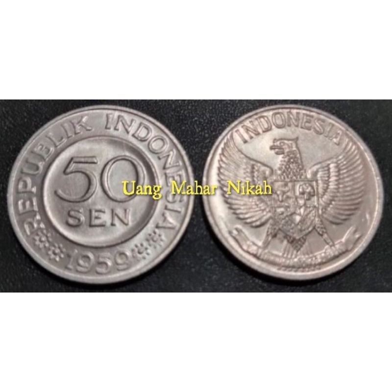 Jual KOIN 50 SEN TAHUN 1959 GARUDA PANCASILA - 1 KEPING | Shopee Indonesia