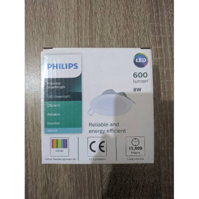 Jual Lampu Philips LED Downlight 8W Bulat Original | Shopee Indonesia