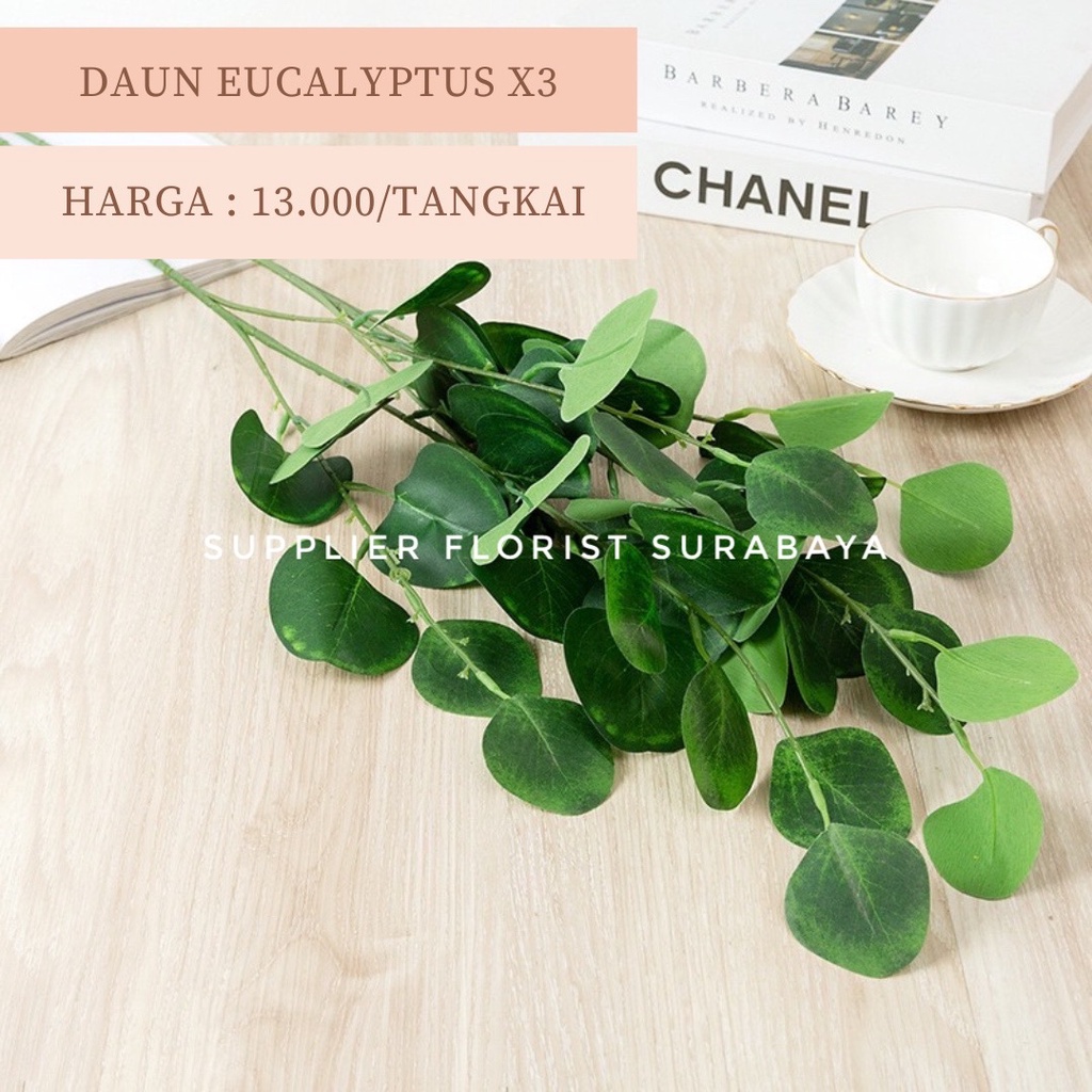 Jual [CABANG 3] DAUN EUCALYPTUS DAUN ARTIFICIAL FLOWER BUNGA PALSU DAUN ...