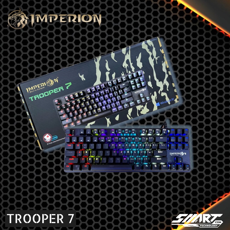 Jual Keyboard Gaming Imperion Trooper 7 KG-M07F Mechanical, RGB ...