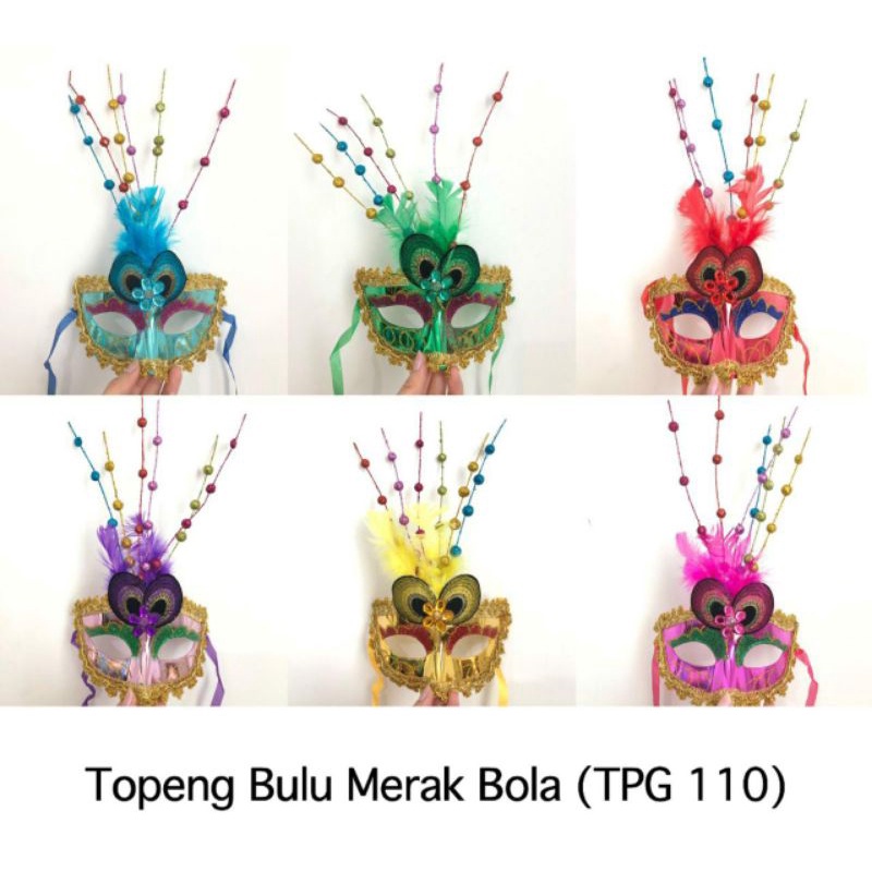 Jual Topeng bulu merak / topeng pesta / topeng ulang tahun / topeng ...