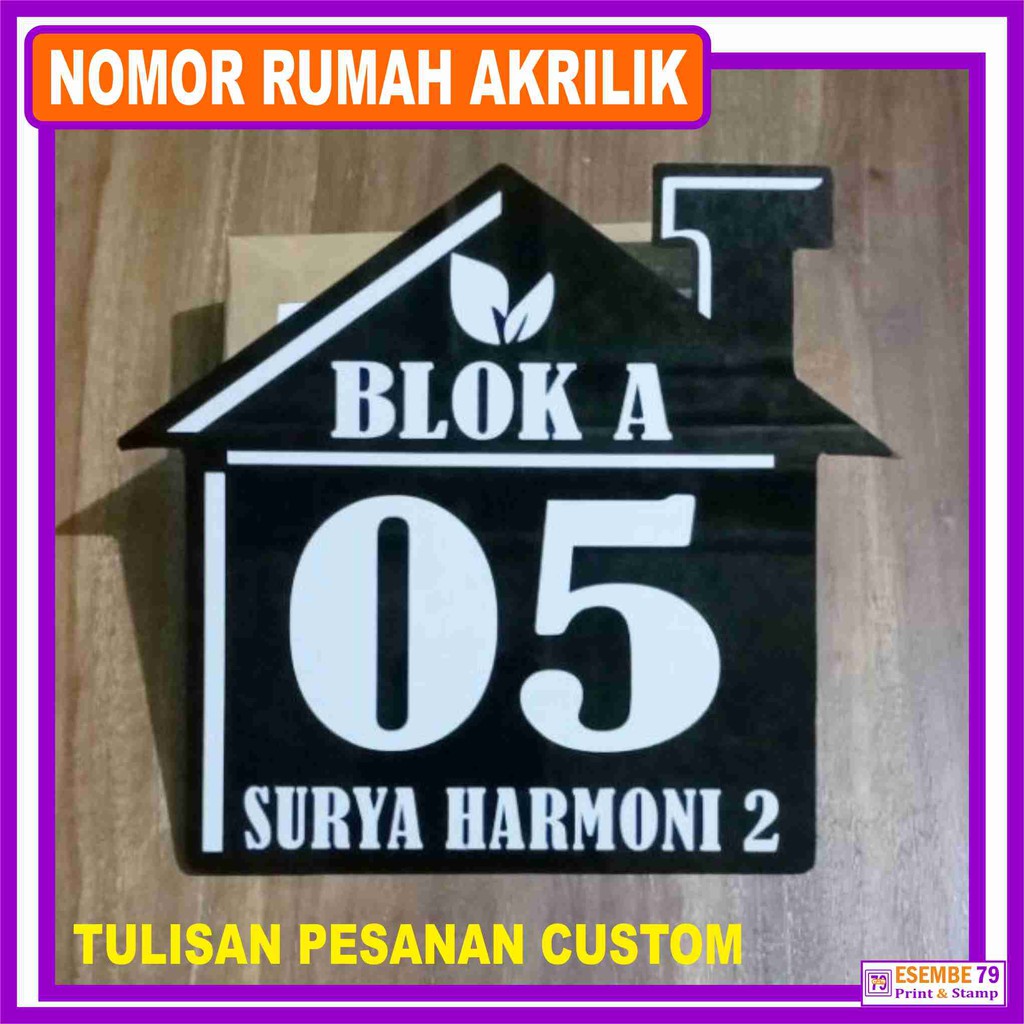 Jual Nomor Tanda Alamat Rumah Custom | Shopee Indonesia