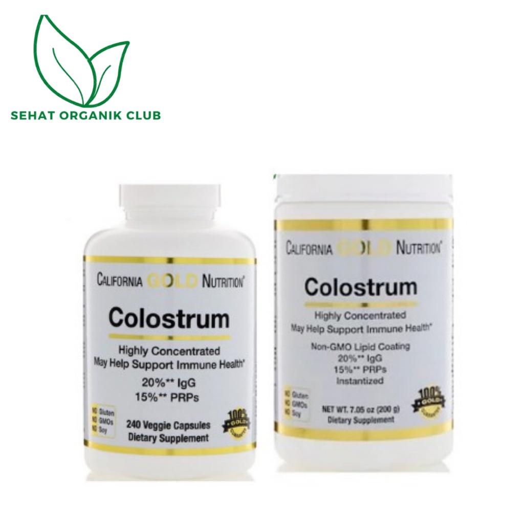 Jual California Gold Nutrition Colostrum 240 caps ; Colostrum Powder ...