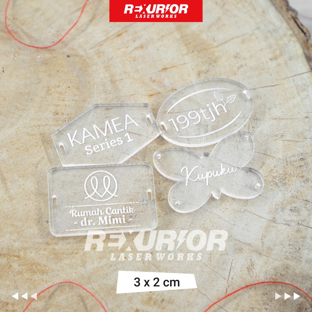 Jual Label Akrilik BENING CLEAR Hijab, Tas, Mahar & Pakaian | REXURIOR ...