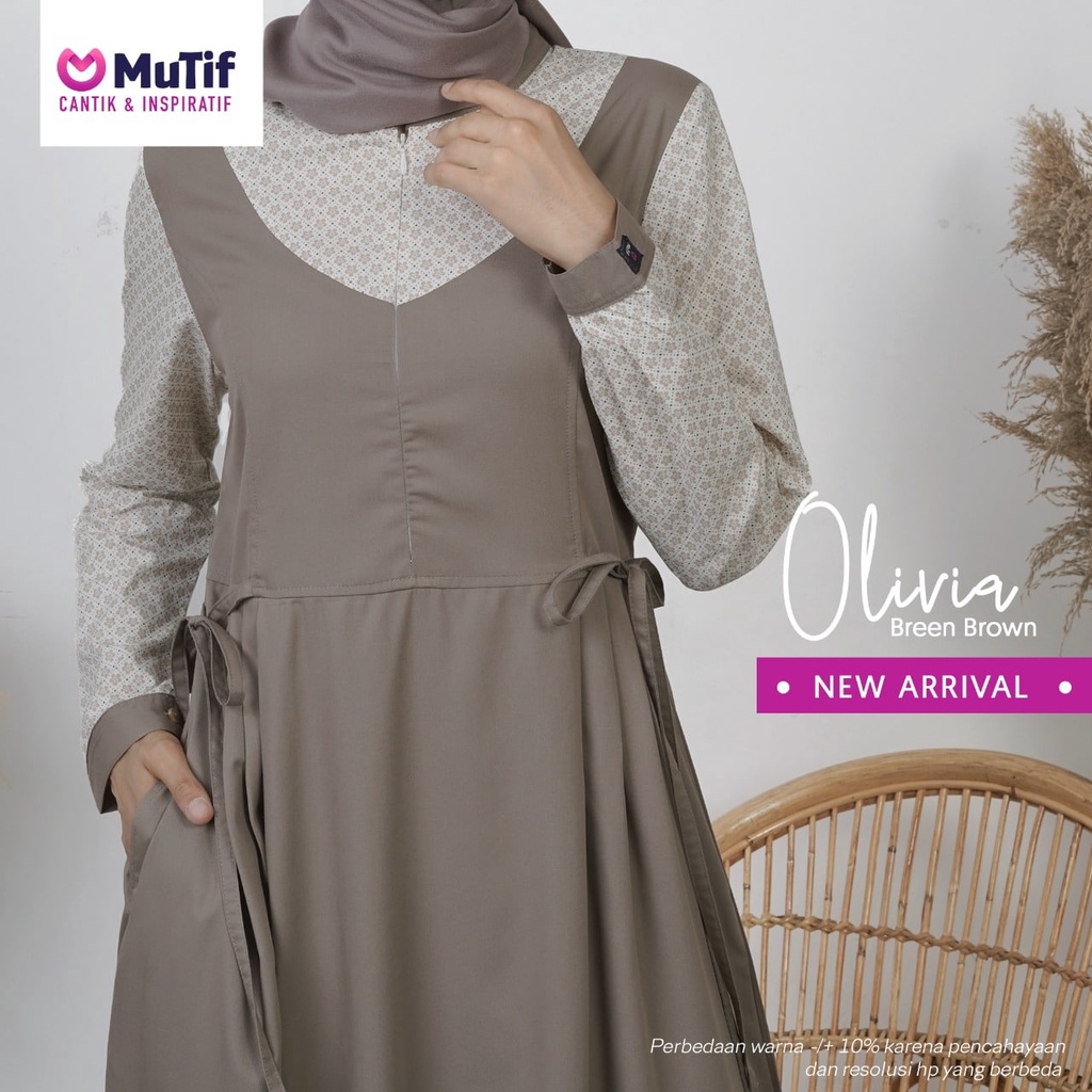 Jual NEW ARRIVAL!! GAMIS MUTIF OLIVIA BREEN BROWN - 100% ORIGINAL (COD ...