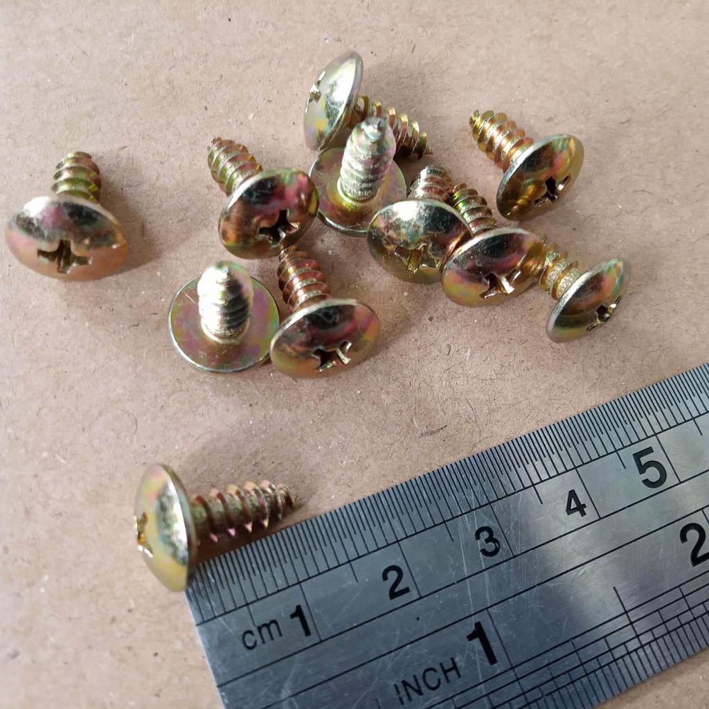 Jual #10X1/2" SEKRUP SKRUP T TS TAB TSAB TSAT KUNING SCREW PANJANG 1,3 ...