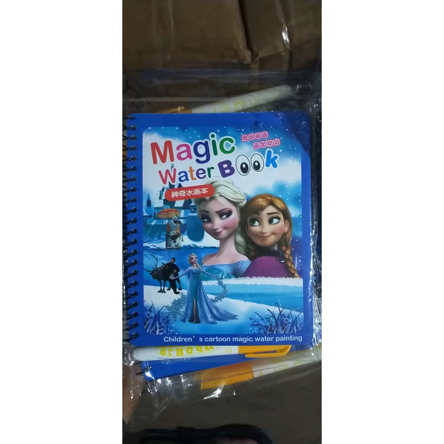 Jual Magic Water Book | Magic Water Pen | Buku Gambar Mewarnai | Buku ...